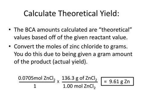 PPT Unit 8 Percent Yield Calculations PowerPoint Presentation Free