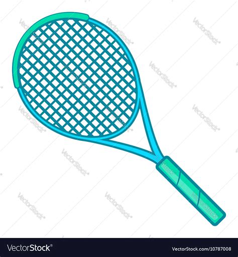 tennis racket icon cartoon style royalty free vector image