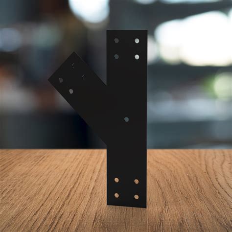 T Bracket 45 Degree Leg Industrial Style For 4 Inch Lumber Wood