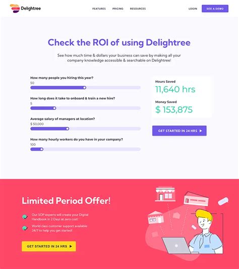 Inspiring ROI Calculator Widget For An LMS Tool CALCONIC