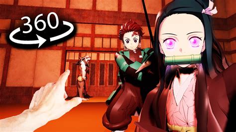 360° Vr Demon Slayer Tanjiro And Nezuko Protect You From Demon