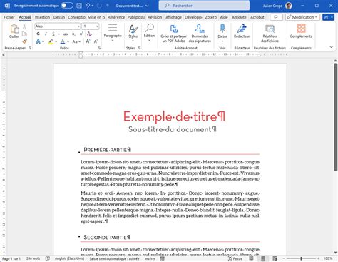 Comment Appliquer Un Nouveau Modèle à Un Document Word Existant Web
