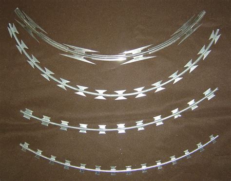 Galvanized Razor Wire Cross Concertina Or Single Coil