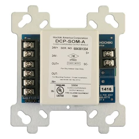 Supervised Output Module Class A And B Som A