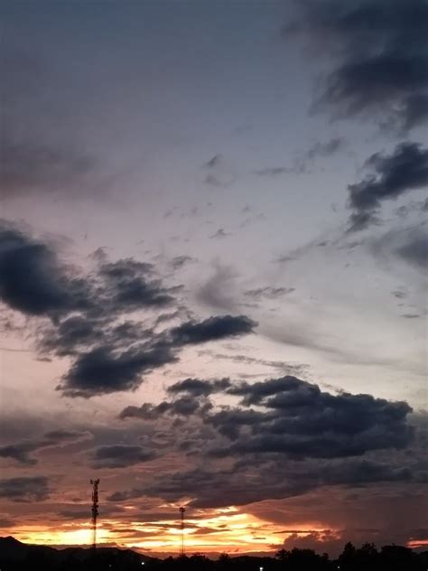 Potret Langit Di Sore Hari Di Pulau Jawa Tepatnya Kabupaten Klaten