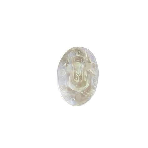 Pendentif Vendu Seul WLM Palet gravé Ganesh en Cristal de roche