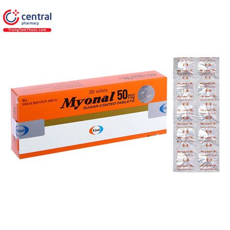 Thuốc Myonal 50mg Thuốc Giảm đau Các Trường Hợp Tăng Trương Lực Cơ
