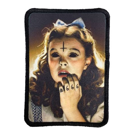 Satanic Dorothy Iron On Patch Dark Colors Other Colors Fabric Patch Iron On Patches Satan