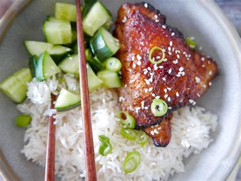 Easy Air Fryer Honey Garlic Chicken Thighs Recipe Cook Simply