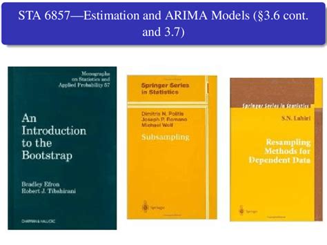 Estimation And Arima Models Time Series Analysis Sta 6857 Docsity