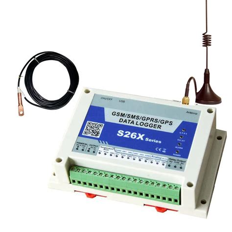 GSM Temperature Data Logger AC DC Power Status Monitoring Alarm