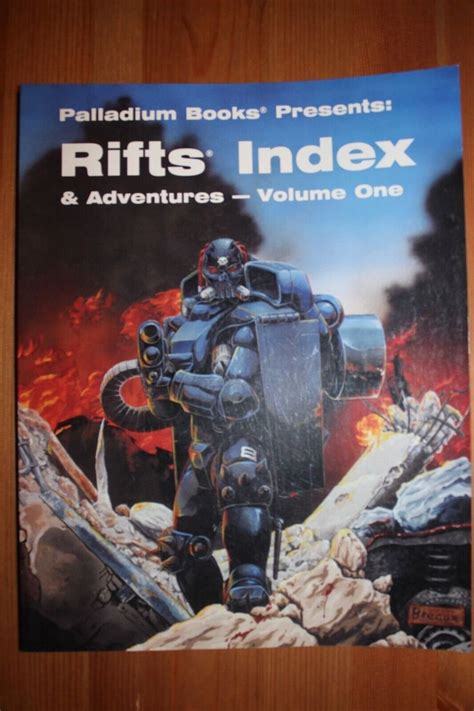 Rifts Index And Adventures Volume One Palladium Books Ebay