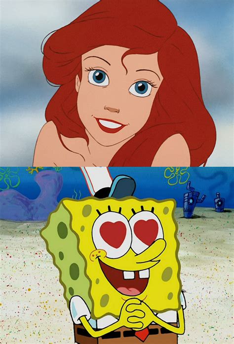 Spongebob Is In Love With Ariel By Uranimated18 On Deviantart
