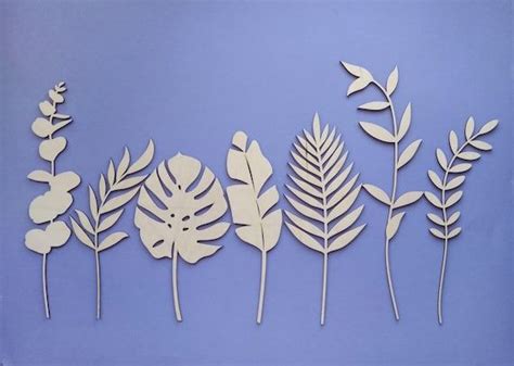 Leaves Bundle SVG Laser Cut File Greenery SVG Botanical SVG Etsy