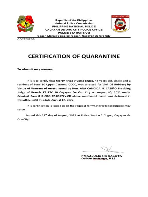 Certificate Detention Pdf Detention Imprisonment National Security