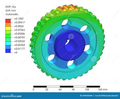Gear Strain Analysis Fem Stock Illustration Illustration Of Design