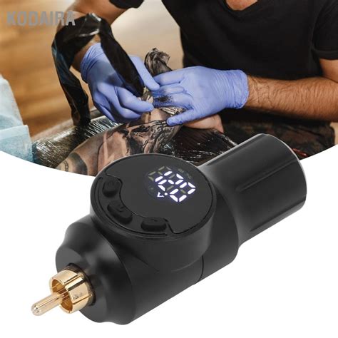 Kodaira ไร้สาย Tattoo Power Supply อินเทอร์เฟซ Rca 1500mah หน้าจอ Lcd