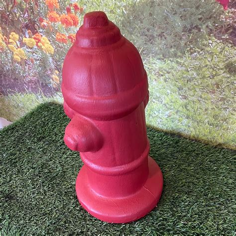 Red Fire Hydrant Statue Sterling Statuary Handmade Solid Etsy