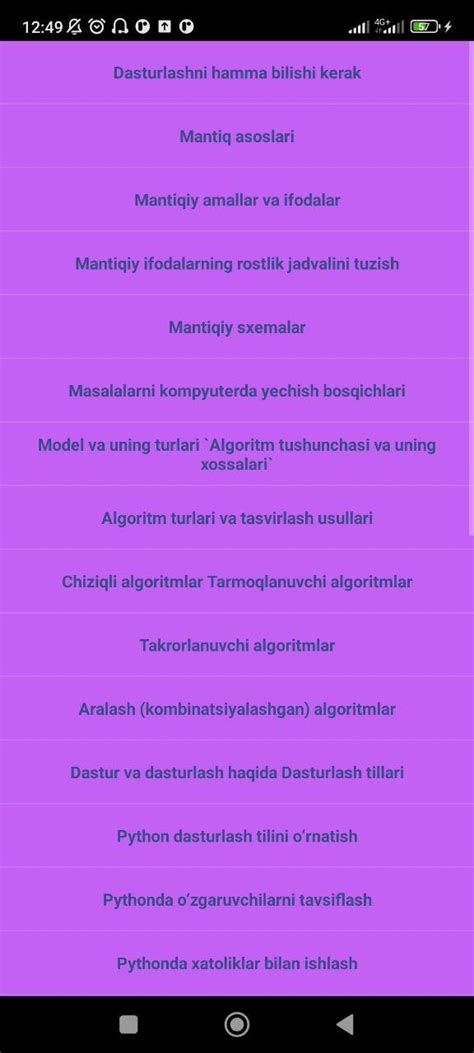 9 Sinf Informatika Darsligi Apk 10 Pour Android Gratuit Télécharger