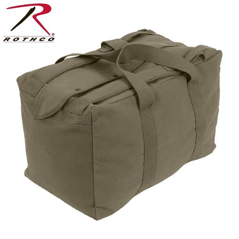 Olive Drab Tactical Canvas Duffle Bag Rothco Canvas Mossad Type Carg