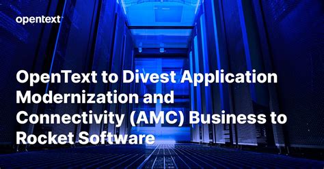 Opentext On Linkedin Opentext To Divest Application Modernization And