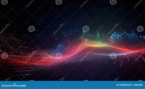 Big Data Abstract Background Technology Network Concept Futuristic Global Database