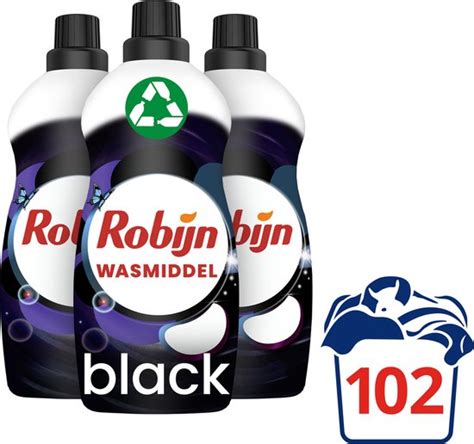 Robijn Klein And Krachtig Classics Black Velvet Vloeibaar Wasmiddel 3 X