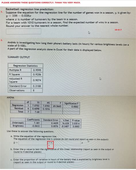 Solved Basketball Regression Line Prediction Suppose The