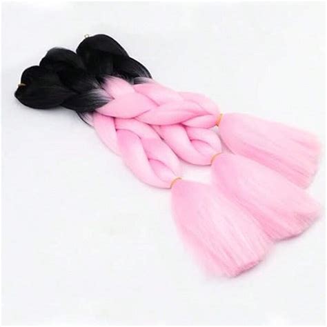 Box Braids Hair Extension Jumbo Braiding Hair Attachment Ombre Pink