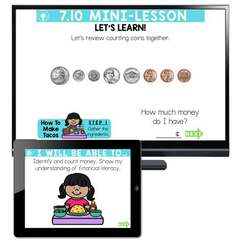 Lucky To Learn Math 1st Grade Lesson 710 Money Review Teaching