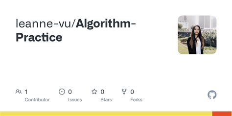 GitHub Leanne Vu Algorithm Practice