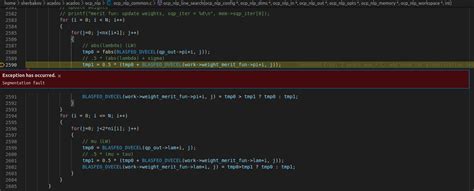 segmentation fault · issue 792 · acados acados · github