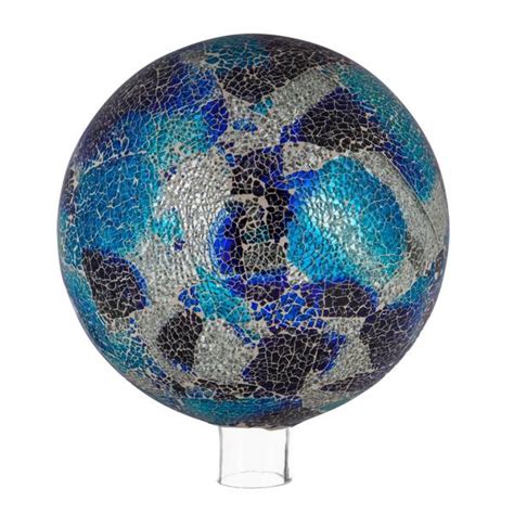 Evergreen Enterprises Blue Mosaic Glass Gazing Ball 84g2485 Blains