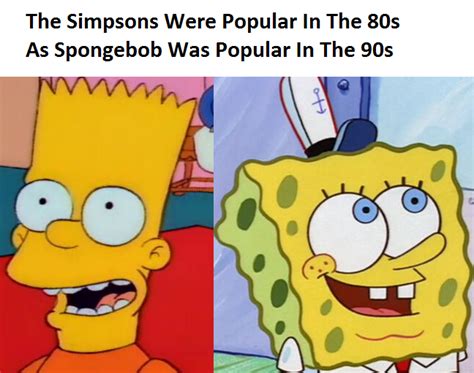 Simpsons And Spongebobs Popularity Meme By Happaxgamma On Deviantart