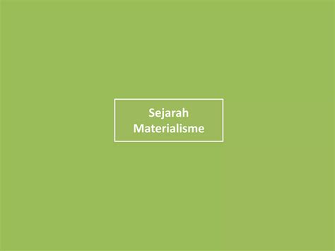 Materialisme Pptx