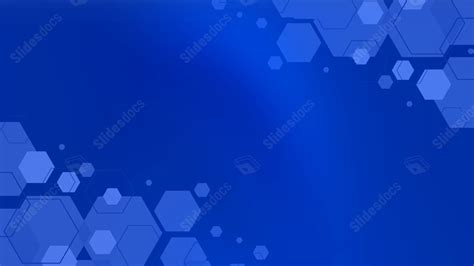 Blue Technology Geometric Hexagon Image Powerpoint Background For Free Download Slidesdocs