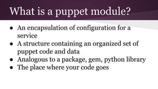 Writing And Publishing Puppet Modules PuppetConf PPT