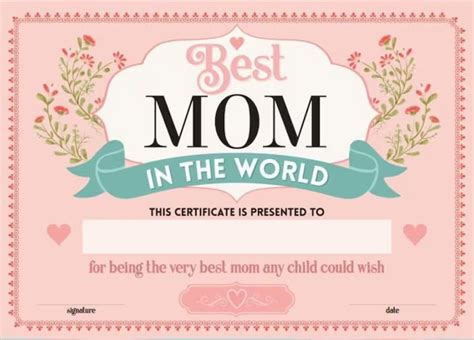 Best 13 Diplomas Y Medallas Imprimibles A La Mejor Madre Del Mundo