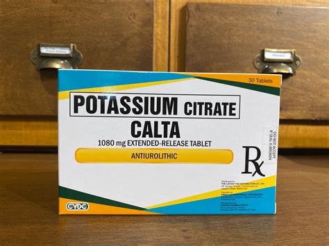 Potassium Citrate Calta 1080mg Er Tab Meds For All