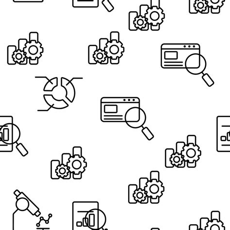 Analysing Data Vector Seamless Pattern 10042991 Vector Art At Vecteezy