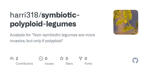 Github Harri318symbiotic Polyploid Legumes Analysis For Non