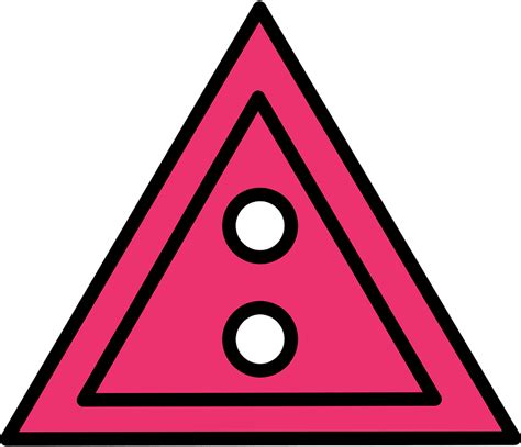 Pink Triangular Button With Two Holes Clipart Free Download