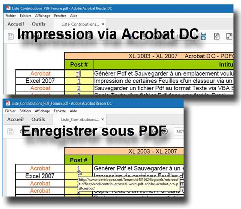 XL 2007 Macro Enregistrement PDF Acrobat Macros Et VBA Excel