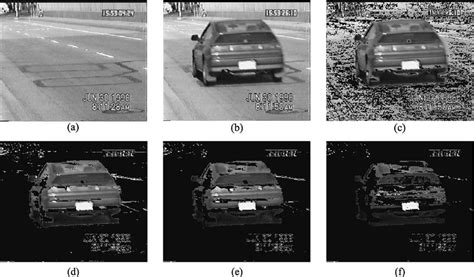 background subtraction and image thresholding a background b