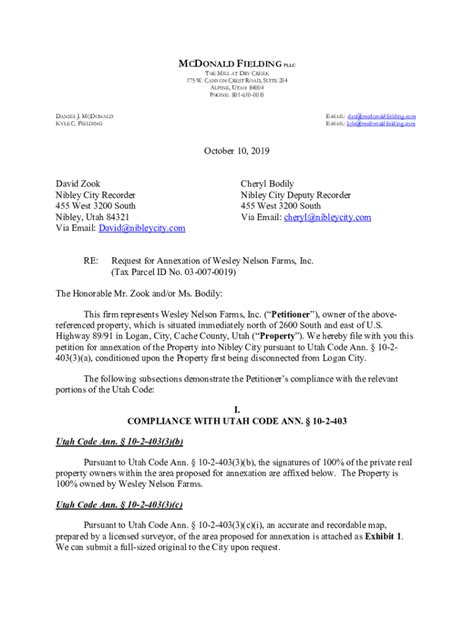 Fillable Online Kyle Fielding Attorney Mcdonald Fielding