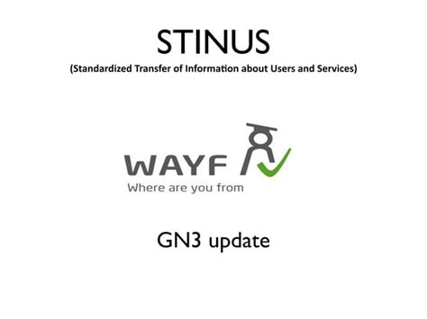 stinus federated provisioning ppt