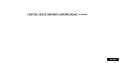 Wavesurfer React 20 Forked Codesandbox