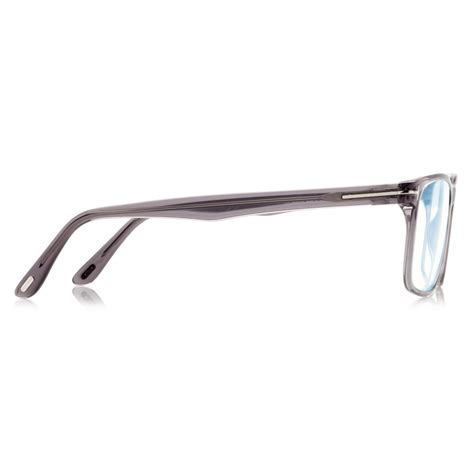 Tom Ford Blue Block Square Optical Glasses Grey Ft5752 B