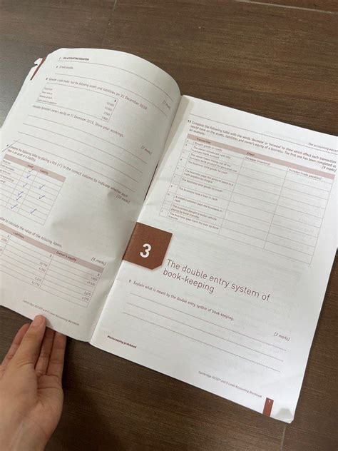 accounting cambridge igcse and o level workbook by june baptista hobbies