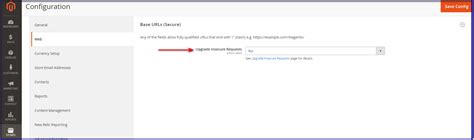 Magento 2 Upgrade Insecure Requests